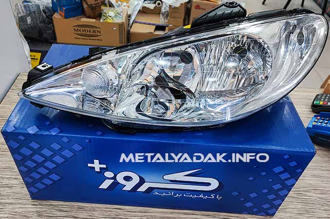 قیمت چراغ جلو پژو 206 تیپ 2 و 5 کروز پلاس | با تخفیف ویژه